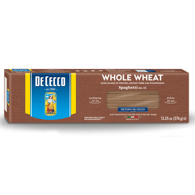 De Cecco 100% Whole Wheat Spaghetti No. 12 (13.25 oz) – Pick & Get